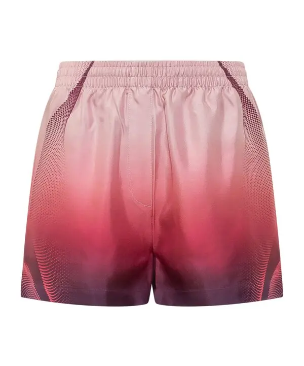 Casablanca Graphic Print Shorts - Red