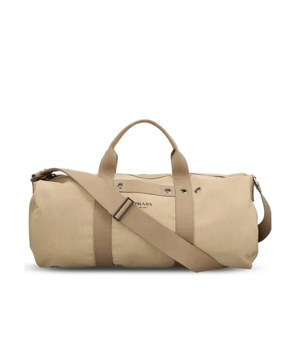 Prada Canvas Travel Bag - Desert Yellow