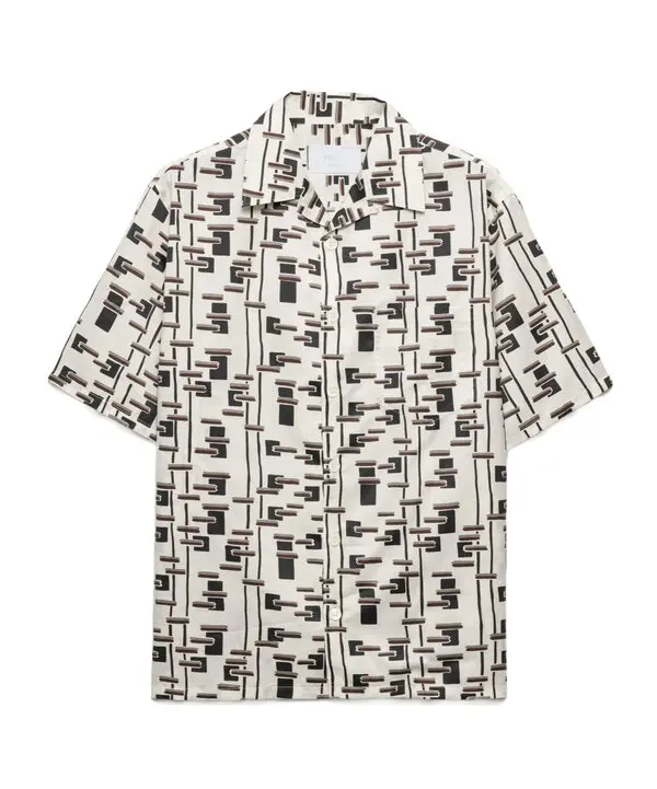 Prada Pattern-printed Short-sleeved Shirt - White