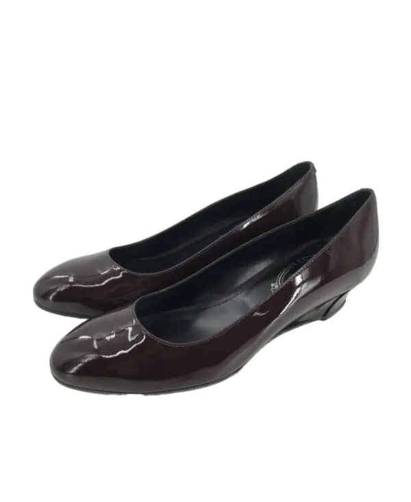 TOD'S Patent Leather Wedge Heels