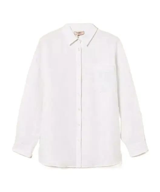 TWINSET Chest-pocket Tie-back Shirt - White