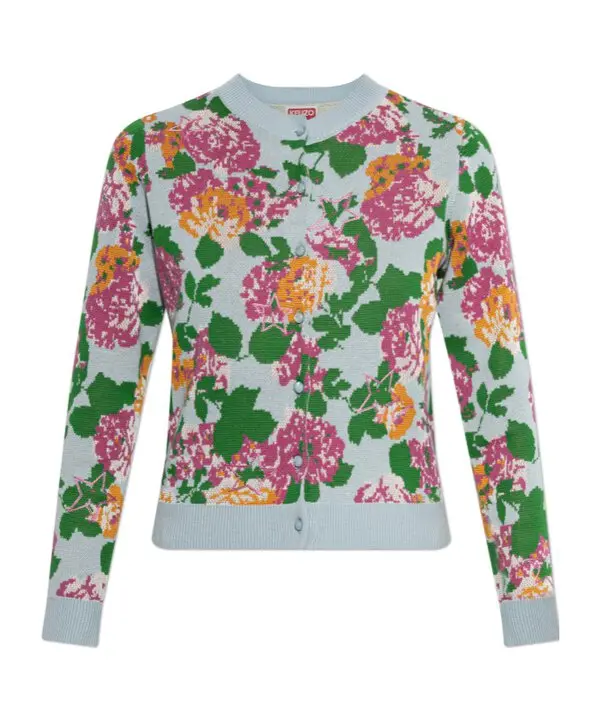 Kenzo Floral Embellished Cardigan - Multicolor