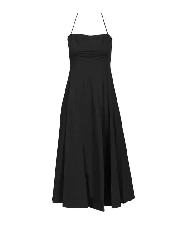 Staud Wylie Spaghetti Strap Midi Dress - Black