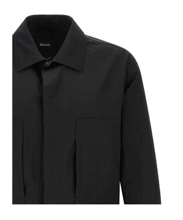 Herno Crinkled Dobby Shacket Jacket