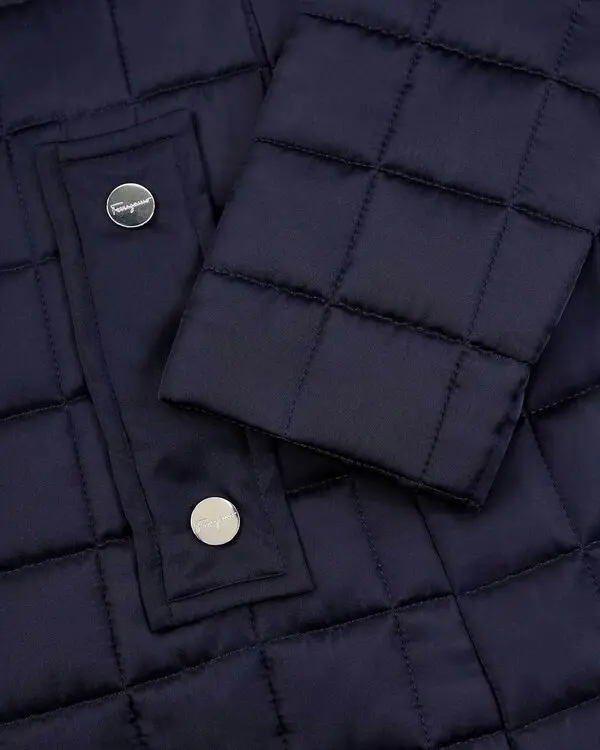 FERRAGAMO Quilted Cotton Suit With Lapel