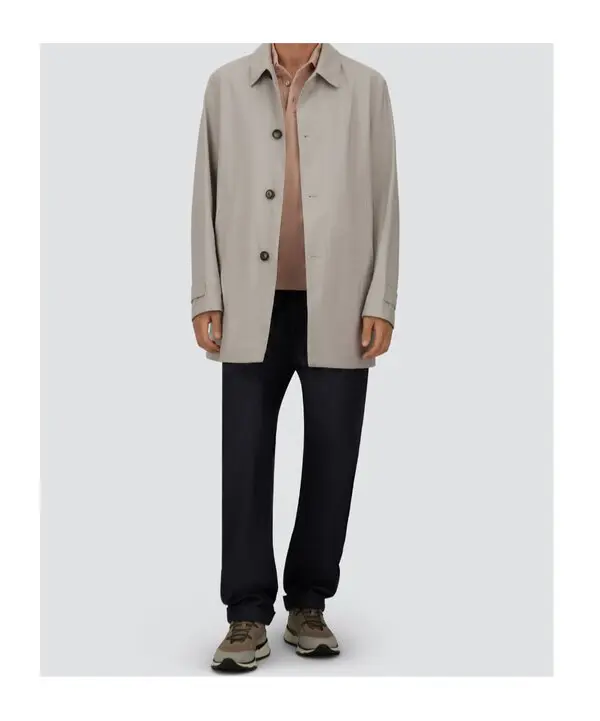 Herno 3-layer Wool Coat - Pearl Grey