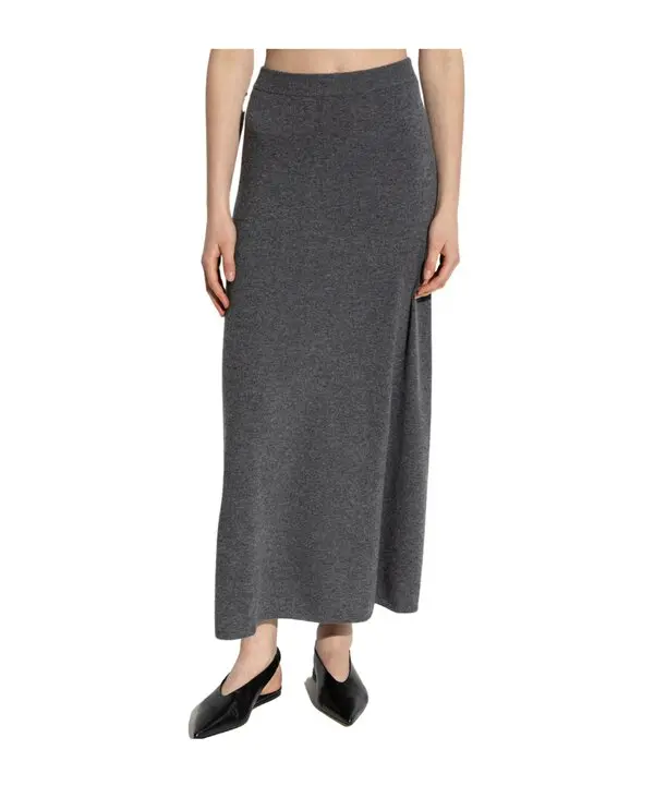 LISA YANG Dolly Knitted Midi Skirt - Black