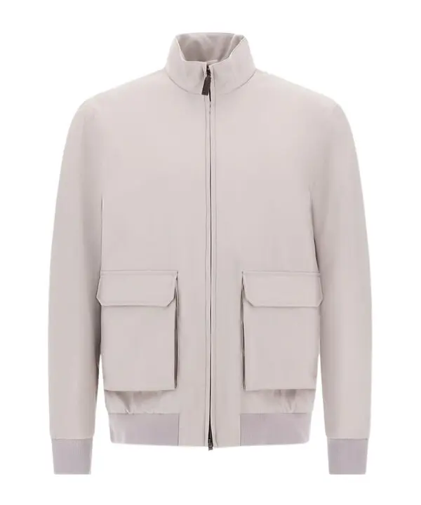 Herno 3-layer Wool Storm Bomber Jacket