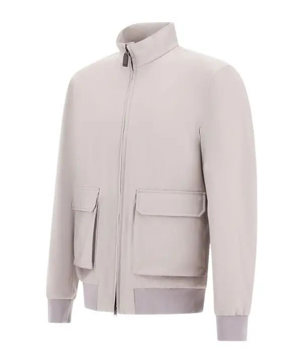 Herno 3-layer Wool Storm Bomber Jacket