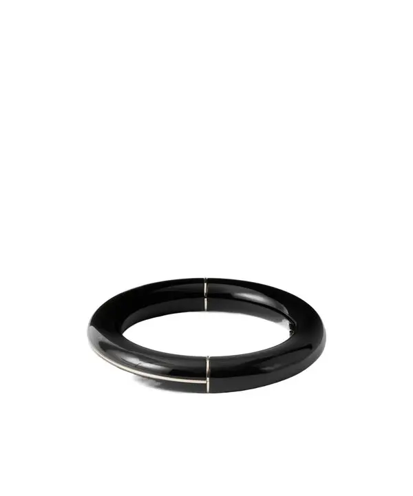 TOM FORD Silver-tone And Plexiglas Bangle - Black
