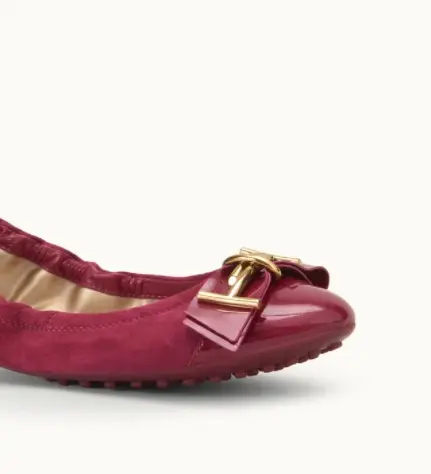 TOD'S Ballerina Flats With Bow Detailing