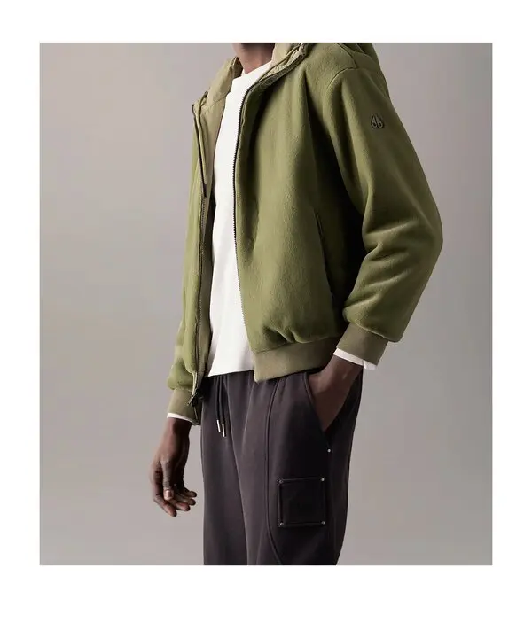 Moose Knuckles Roland Reversible Hooded Logo-patch Jacket - Green