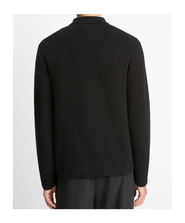 Vince Shaker-stitch Zip Knitwear