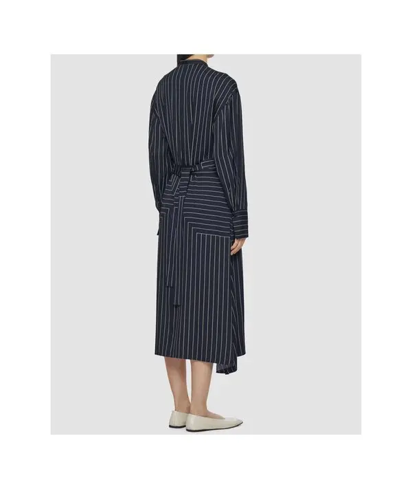 JOSEPH Striped Belted Dress
