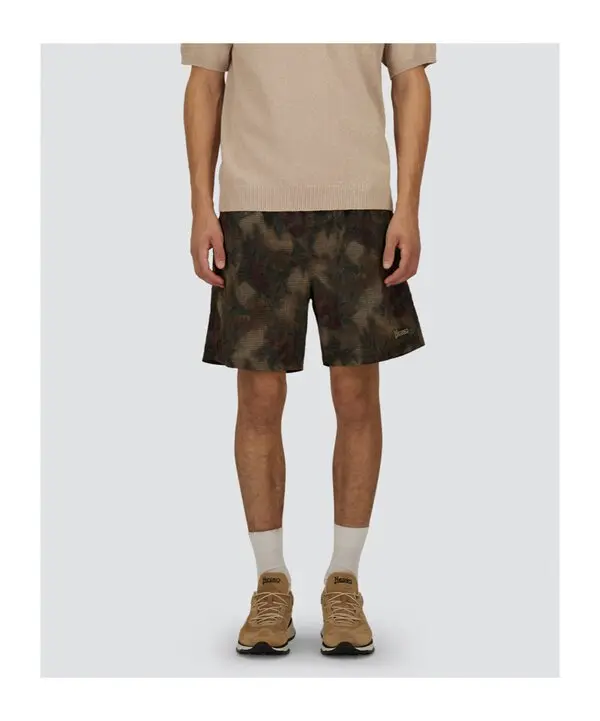 Herno Floral Print Swim Shorts - Mud