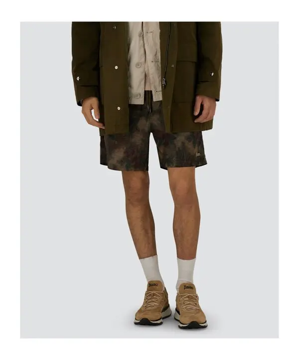 Herno Floral Print Swim Shorts - Mud