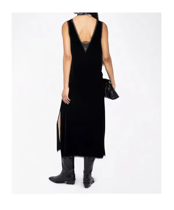 Zadig&Voltaire Lace-trimmed Slip Midi Dress