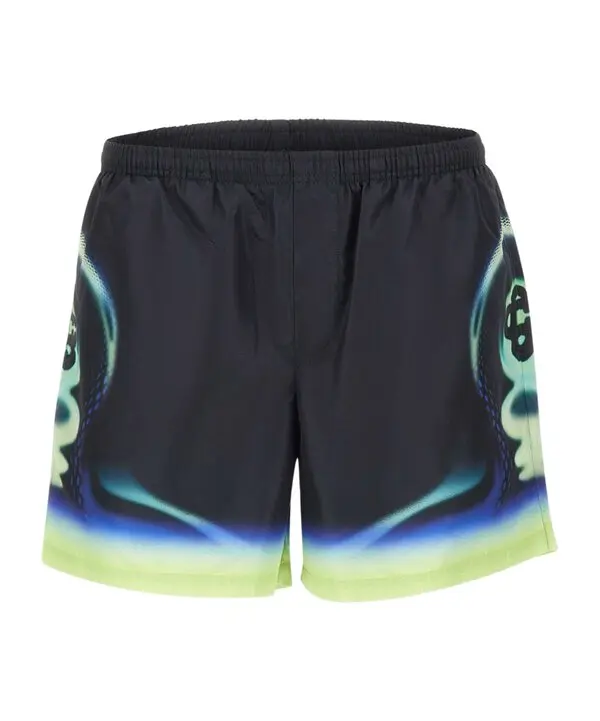 Casablanca Orchid Graphic Swim Shorts - Black