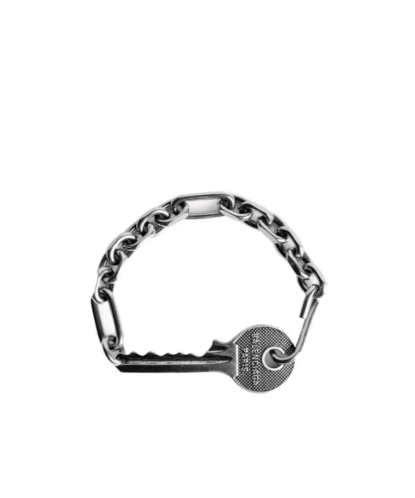 Balenciaga Neverlost Bracelet In Antique Silver - Vintage Silver