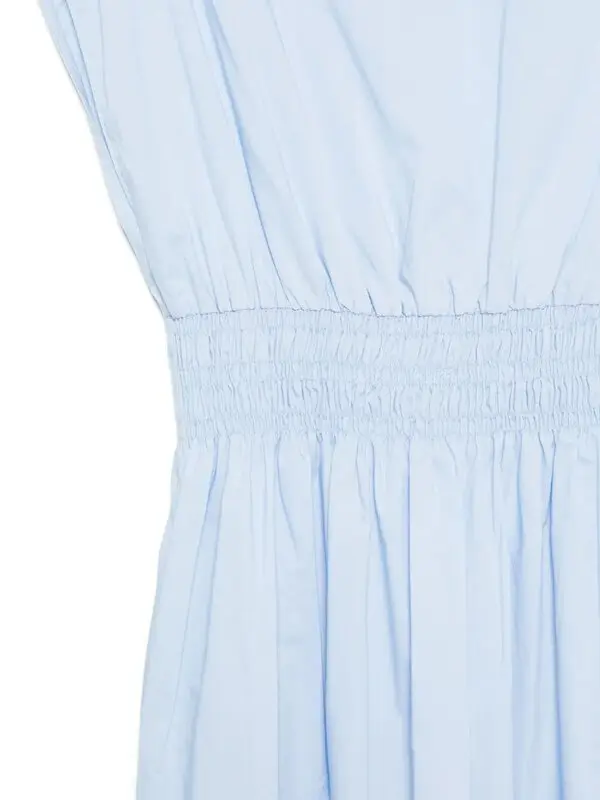 ROBERTO COLLINA Sleeveless Elastic Waist Dress - Blue