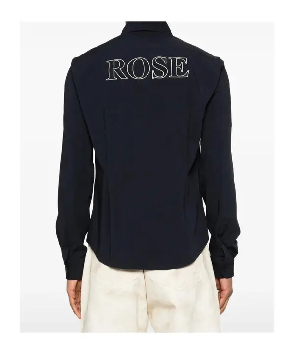 Martine Rose Logo Embroidered Button-up Shirt