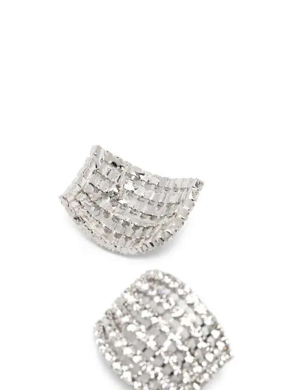 JENNIFER BEHR Crystal Stud Earrings - Silver