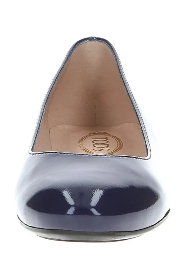 TOD'S Logo Detail Ballet Flats - Black