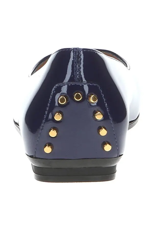 TOD'S Logo Detail Ballet Flats - Black