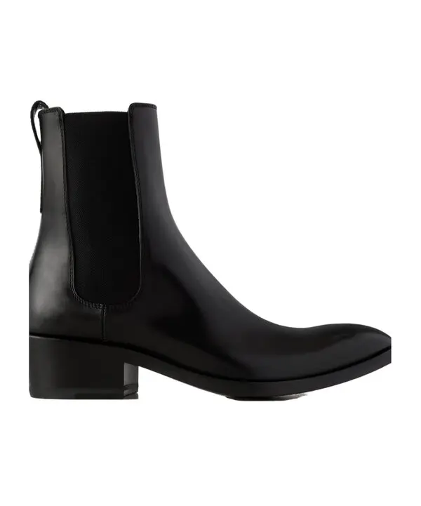 TOM FORD Pointed-toe Chelsea Boots With Block Heels