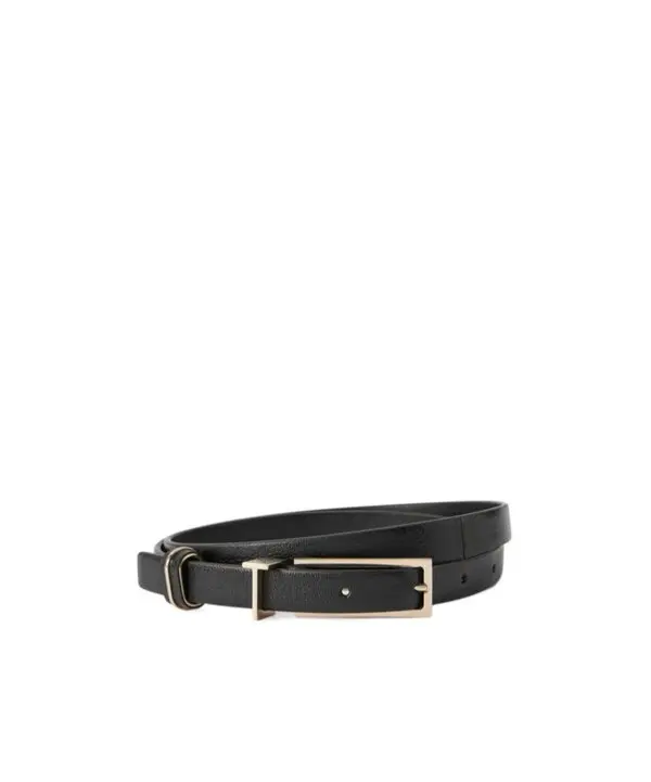 TOM FORD Textured Leather Belt With Buckle - Black