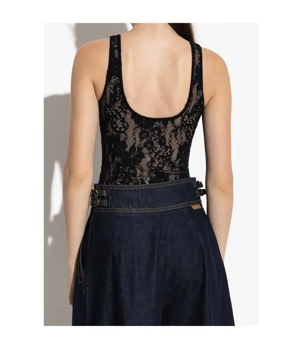 Zimmermann Floral-lace Camisole Bodysuit