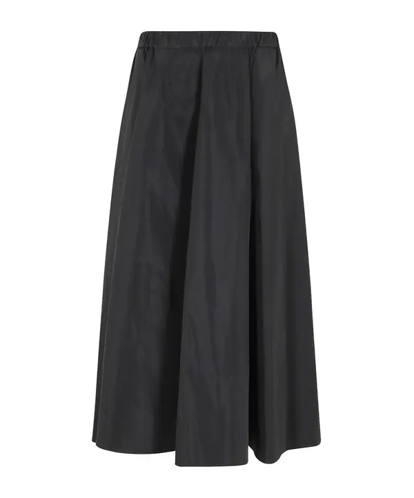 Aspesi Pleated Detail Midi Skirt - Black