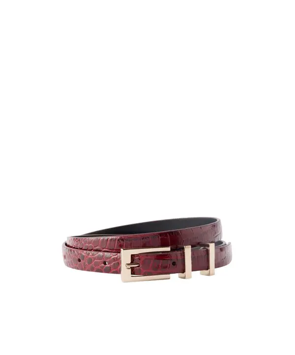 TOM FORD Patent Leather Belt With Gold Tone Buckle - Multicolor