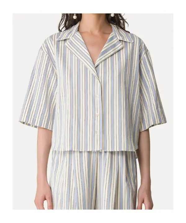 FORTE_FORTE Striped Shirt