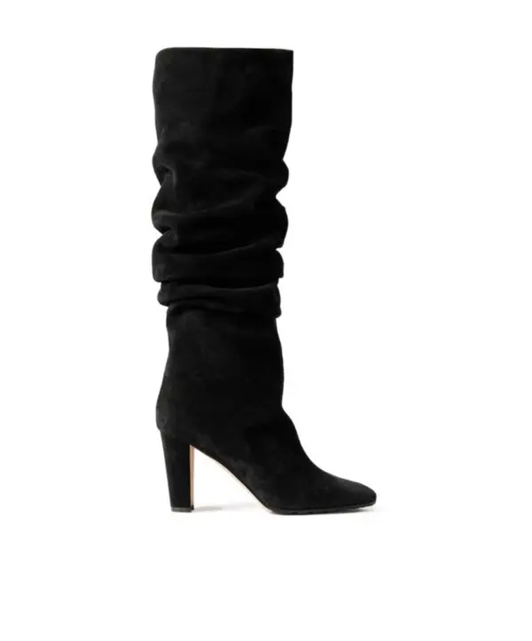 Manolo Blahnik Suede Knee-high Boots