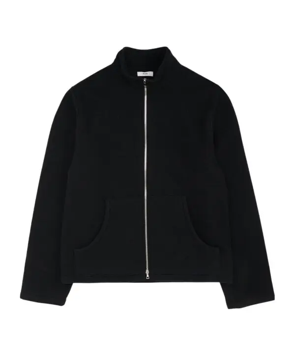 RIER Wool Fleece Zip-up Jacket - Black