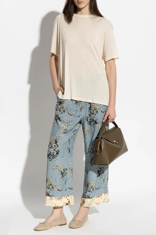 Paul Smith Loose Fit Trousers With Abstract Print