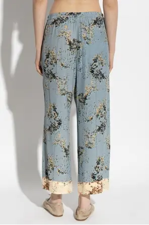 Paul Smith Loose Fit Trousers With Abstract Print