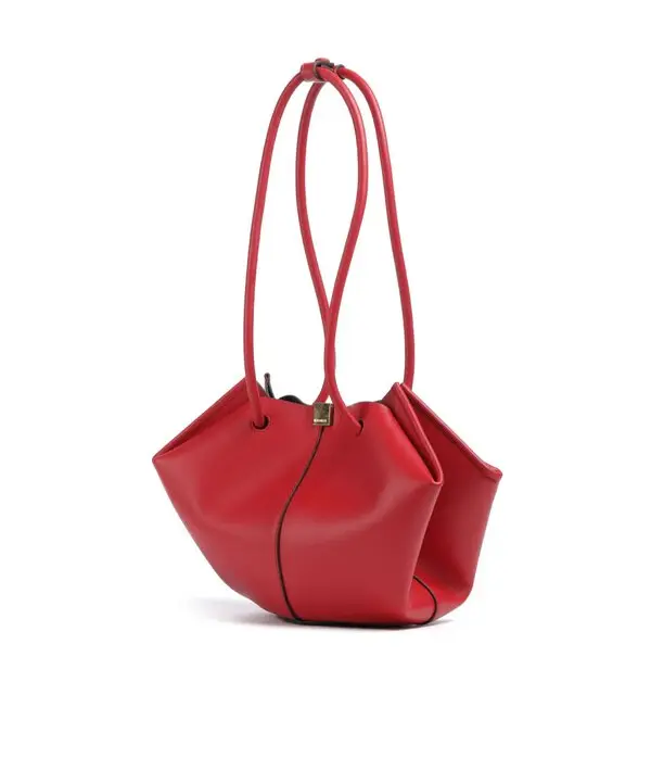 COCCINELLE Kamy Logo Lettering Shoulder Bag - Red