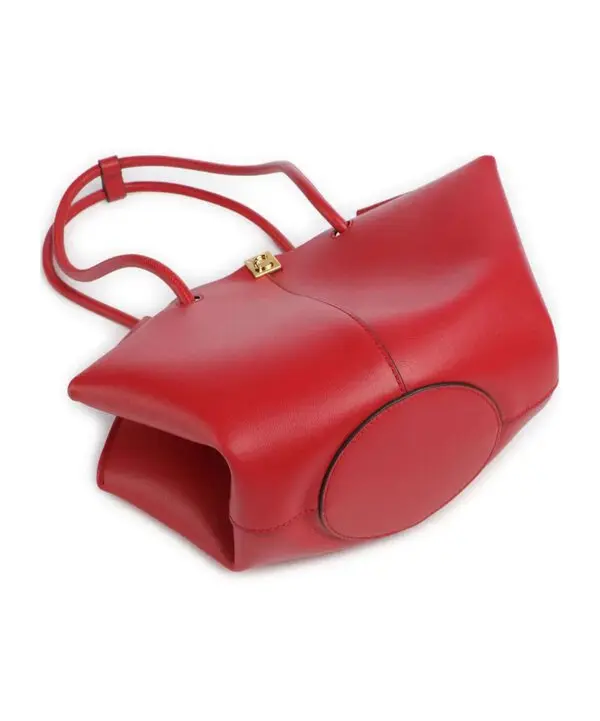 COCCINELLE Kamy Logo Lettering Shoulder Bag - Red
