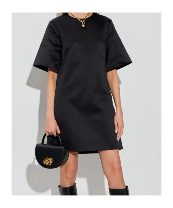BY MALENE BIRGER Short Sleeve Mini Dress - Black