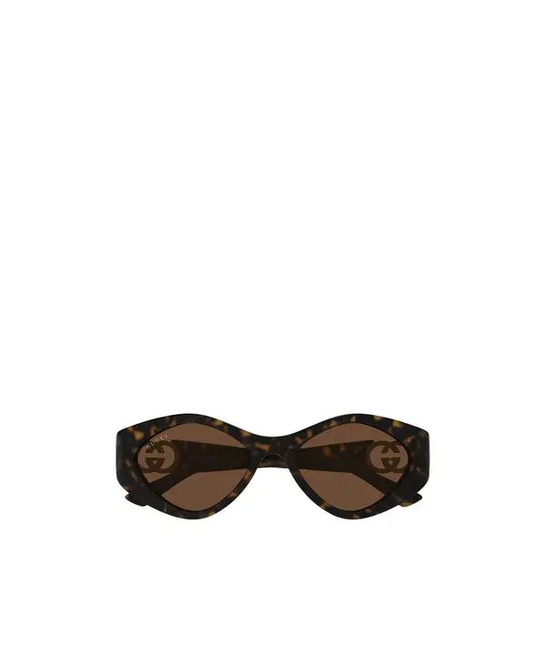 Gucci Geometric Frame Sunglasses - Black