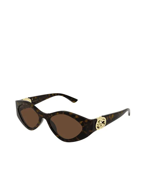 Gucci Geometric Frame Sunglasses - Black