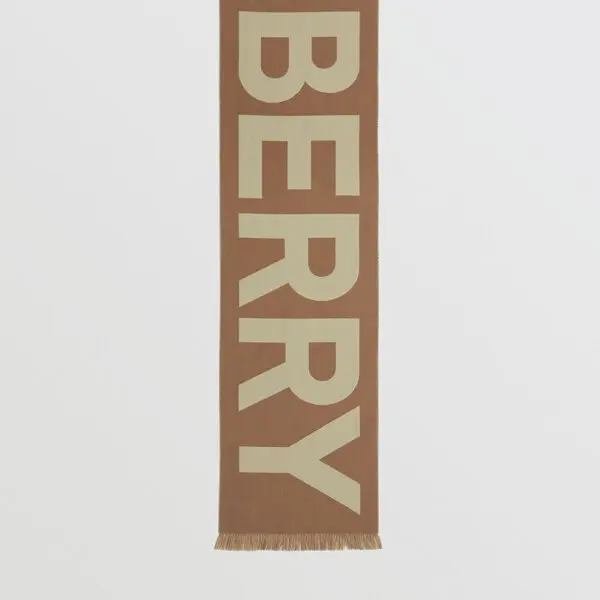 Burberry Two-toned Logo Intarsia Scarf