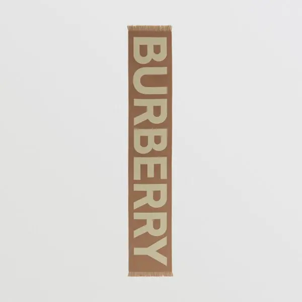 Burberry Two-toned Logo Intarsia Scarf