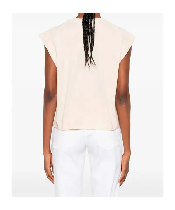 TWINSET Round Neck Embellished Top