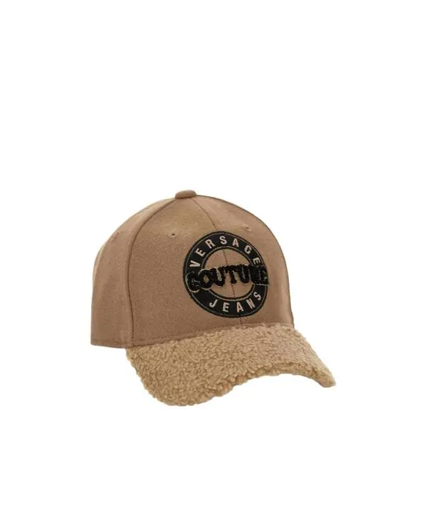Versace Logo Embroidered Baseball Cap - Brown