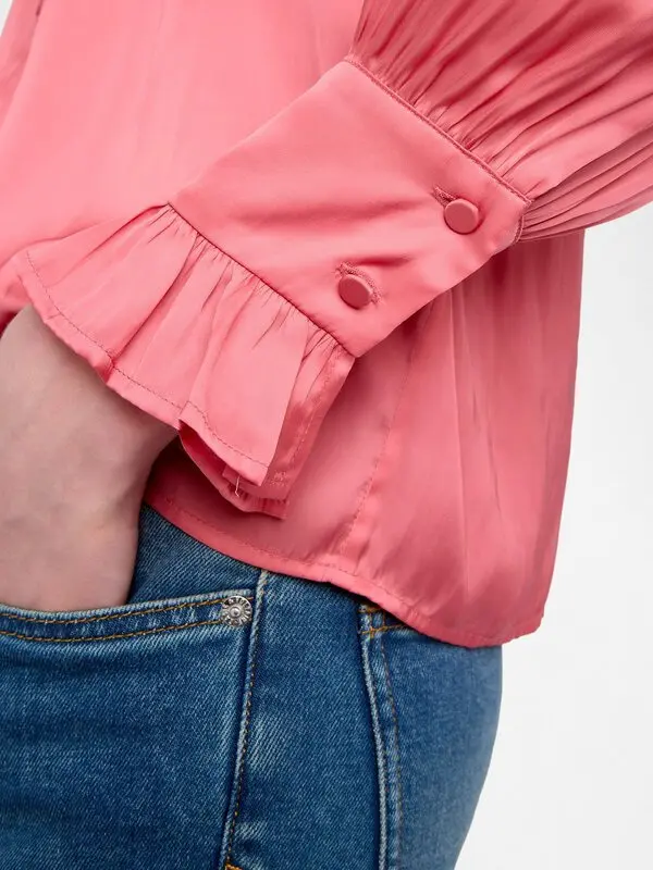 Zadig&Voltaire Satin Blouse With Wing Embellishment - Pink