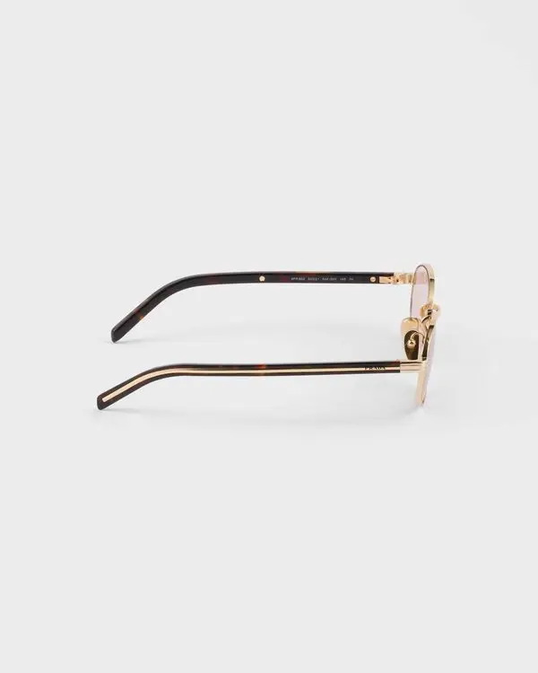 Prada Oval Metal Sunglasses - Pink