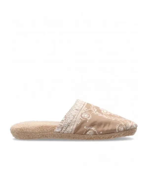 Versace Medusa Printed Slides - Beige